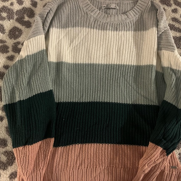 Hollister | Sweaters | Hollister Tri Color Sweater | Poshmark